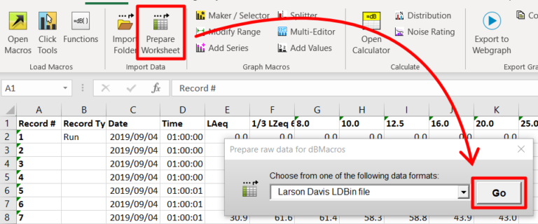 dBMacros - Importing data and known sound level meters - NoiseTools.net